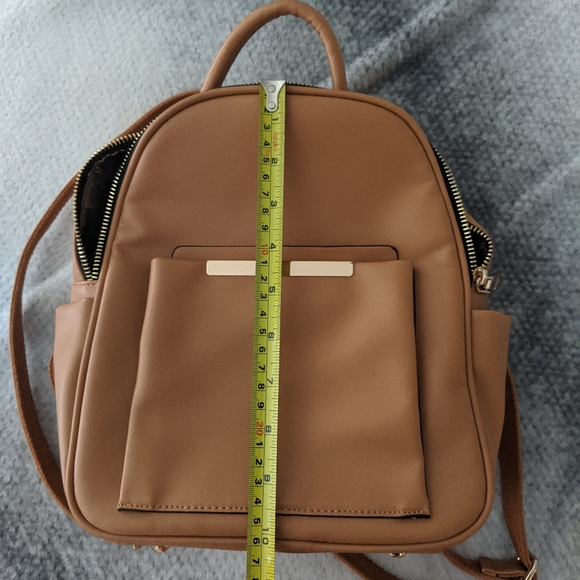 Bags | Four Pocket Tan Minibackpack Used Once | Poshmark